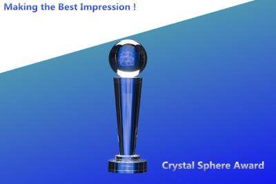 China corporation sphere awards/crystal sphere awards/crystal corporation ball trophy/globe for sale