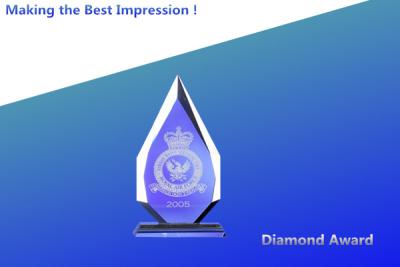 China sliver rocket crystal awards/blank crystal awards/crystal 3d laser trophy/3d crystal award for sale