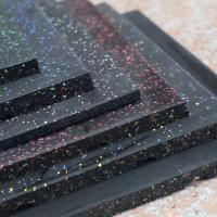 China 18mm Rubber Sports Flooring , Rubber Floor Tiles For Home Gym for sale