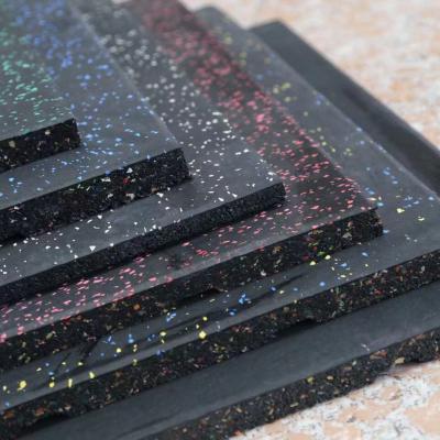 China 18mm Rubber Sports Flooring , Rubber Floor Tiles For Home Gym for sale