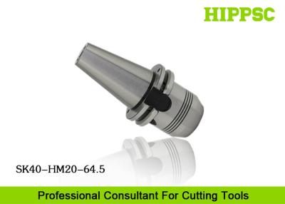 China Silvery White Color Hydraulic Tool Holder High Speed SK40 Below 0.003mm Runout for sale
