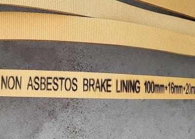 China Non-Asbestos Woven Brake Lining Roll for Mooring Winches with 0.30-0.65 Friction Coefficient and 200°C Thermal Stability for sale