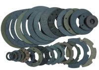 China Gearbox Friction Discs for Loaders & Forklifts - Copper, Carbon & Molybdenum Materials - 200-400mm Sizes for sale