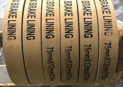 China Customized Non Asbestos Woven Brake Lining Material For Mooring Winch Windlass Brake for sale