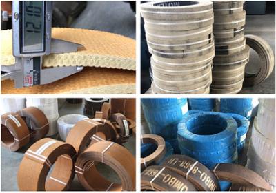 China Flexible Industrial Brake Lining 4-35mm x 30-550mm Viscose Fiber Woven Construction for Heavy Machinery for sale