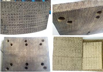 China Woven Brake Block Material 4-35mm Thickness with Resin & Brass Wire for Industrial Machinery for sale