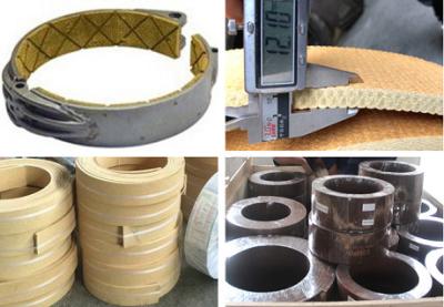 China Rubber Based Non-Asbestos Woven Brake Band Lining for Marine & Industrial Use - 100°C to 200°C Temperature Range for sale