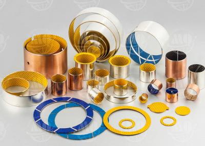 China JS-20 Self-Lubricating Bronze Graphite Bushings with POM+MoS2 Lubricating Layer for High Load Applications for sale