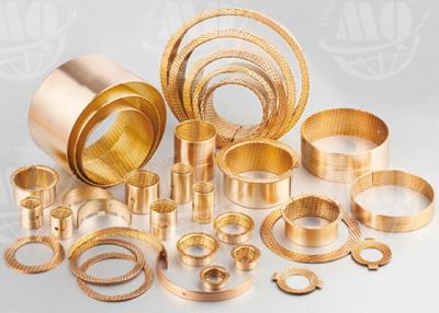 China Oil-Free Bronze-Wrapped Bushings with Diamond Surface Pattern - CuSn8P/CuSn6.5P Alloy, High Load Capacity, Chemical Resistance for sale