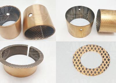 China JS-09G Embedded Graphites Bronze-Wrapped Oil-Free Bushing with 91.3% Cu Content for Construction Machinery for sale