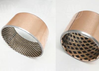 China JS-08G Oilless Embed Graphites Steel-Wrapped Bearing Bushings 9-11% Lead & Tin Content High Heat Dissipation for sale