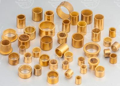China Low Noise Oil Impregnated Bronze Bushings Self Lubricating Bearing 200 N/mm² Load Capacity 0.3 m/s Speed for sale