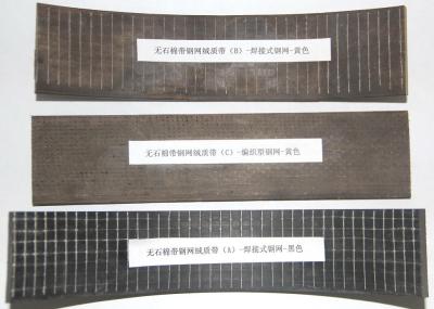 China Asbestos Free Industrial Brake Lining Roll Steel Wire Back Reinforced 10mm Thick for sale