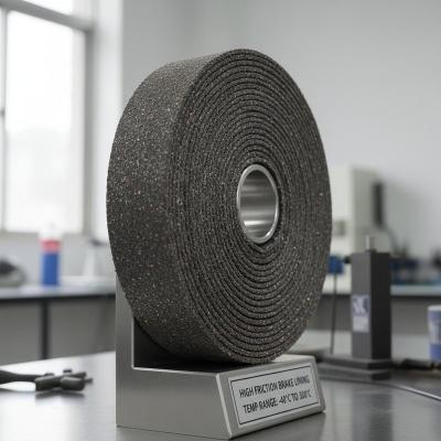 China Non-Asbestos Brake Lining Roll 2mm Thickness High Friction -40C to 300C for Automotive Brake Systems for sale