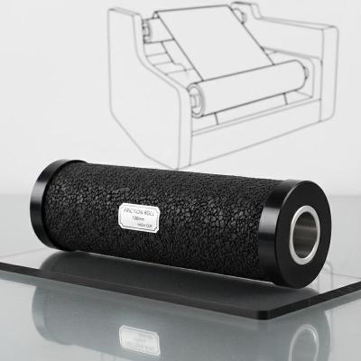 China 100mm width friction roll black high friction coefficient roll designed for paper converting and printing industries for sale