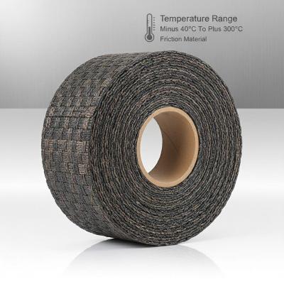 China Non-Asbestos Woven Brake Lining Roll 100mm Width -40°C to +300°C Heavy Duty Friction Material for sale