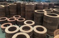 China Woven Industrial Friction Lining Brass Wire Resin Brake Lining 4mm to 35mm Thickness for sale