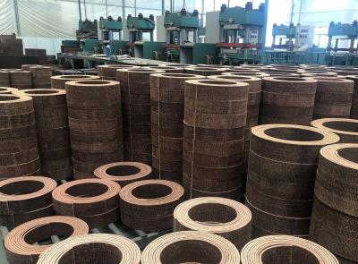 China Woven Brake Lining Rolls with Brass Wires 4mm-35mm Thickness for Industrial Machinery for sale
