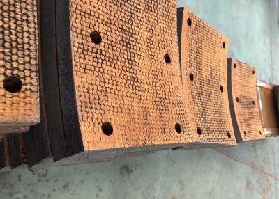 China Non-Asbestos Woven Brake Lining Material 4-35mm Thickness with Brass Wire for Industrial Machinery for sale