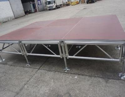 China 4ftx4ft Aluminum Indoor Outdoor Concert 30cm Foldable Stage Platform for sale