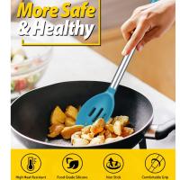 China Large silicone cooking spoon, non-stick solid baking spoon,kitchenware for sale