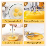 China Stainless steel semi-automatic egg beater，multifunctional cooking tool for sale