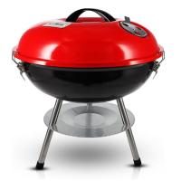 China Outdoor Barbecue Grill, 2-In-1 Portable BBQ Grill with Wheels for sale