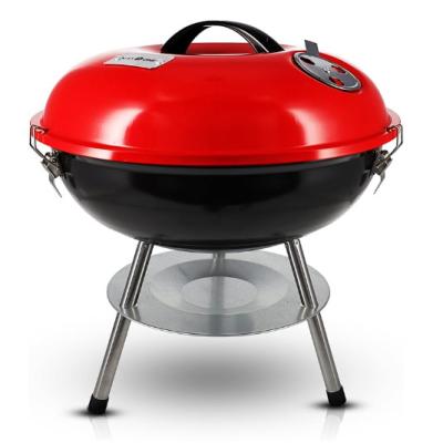 China Outdoor Barbecue Grill, 2-In-1 Portable BBQ Grill with Wheels for sale