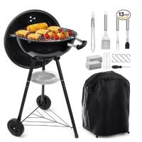 China Portable Black BBQ Grill for Camping for sale