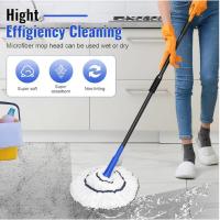 China Self-tightening mop, microfiber rotating mop for sale