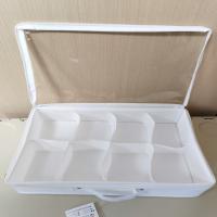 China Foldable Grid Storage Box for Underwear & Socks - Large Capacity Portable Closet Organizer with Dustproof Cover for sale
