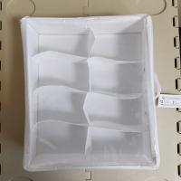 China Foldable Grid Storage Box for Underwear & Socks - Large Capacity Portable Closet Organizer with Dustproof Cover for sale