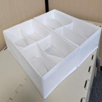 China Foldable Grid Storage Box for Underwear & Socks - Large Capacity Portable Closet Organizer for sale