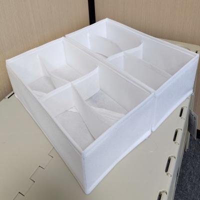 China Foldable Grid Storage Box for Underwear & Socks - Large Capacity Portable Closet Organizer for sale
