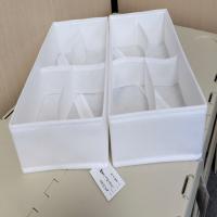 China Foldable Grid Storage Box for Underwear & Socks - Large Capacity Portable Closet Organizer for sale