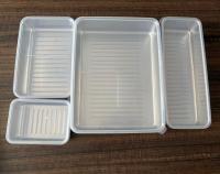 China Stainless Steel Fresh-Keeping Box with Lid, Square Tray, Refrigerator Storage Container, Steamed Fish & Grilled Fish Plate, Barbecue & Cold Dish Plate for sale
