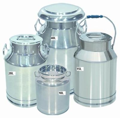 China Food Sanitary 8kg Capacity Stainless Steel Milk Can with Mirror Polished Exterior for sale