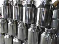 China Food Sanitary 8kg Capacity Stainless Steel Milk Can with Mirror Polished Exterior for sale