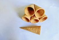 China 2.2kw Egg Waffles Making Machine Ice Cream Waffle Cup Making Line for sale