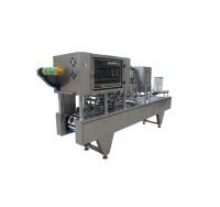 China Pneumatic Driven Mineral Water Juice Yogurt Ice Cream Cup Filling and Sealing Machine for sale