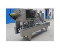China Pneumatic Driven Mineral Water Juice Yogurt Ice Cream Cup Filling and Sealing Machine for sale