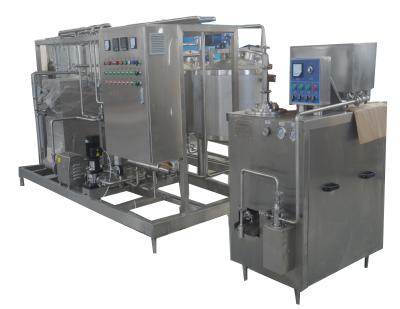 China Compact Design 8000KG Industrial Mini Scale 200L/H Flavored Ice Cream Processing Line for sale