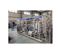 China PLC Controlled Tubular Pasteurizer for Flavoured Beverage Processing Line for sale