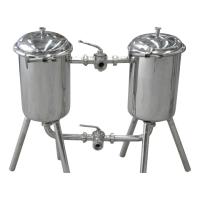 China Food Sanitary 3000L/H Milk Duplex Filter with Technology and SS304 Material for sale