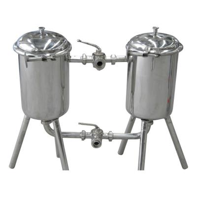 China Food Sanitary 3000L/H Milk Duplex Filter with Technology and SS304 Material for sale