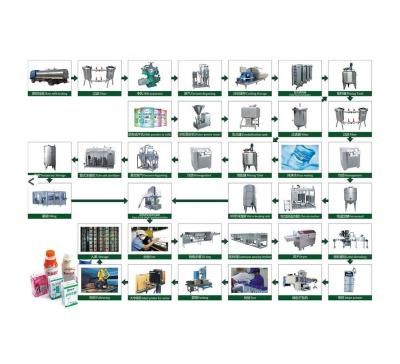 China Full Automatic 1000L/H Milk Dairy Production Project Designed for Standard Size and PLC for sale