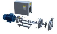 China 110V/220V/380V/415V/480V Voltage Food Sanitary SS316L Milk Centrifugal Pump for sale