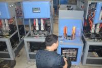China High Capacity Semi-auto 2 Cavity Plastic Mineral Water Bottle Making Machine With Mold for sale