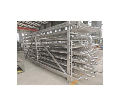 China Standard Size 4T Fruit Puree Tube in Tube Sterilizer with PLC Control System for sale