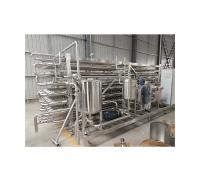 China Standard Size 4T Fruit Puree Tube in Tube Sterilizer with PLC Control System for sale